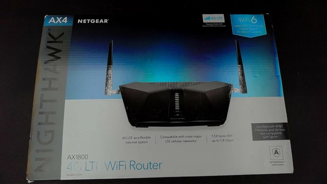 NETGEAR NIGHTHAWK 4-STREAM AX4 WiFi 6 Router with 4G LTE $119.99 - PicClick