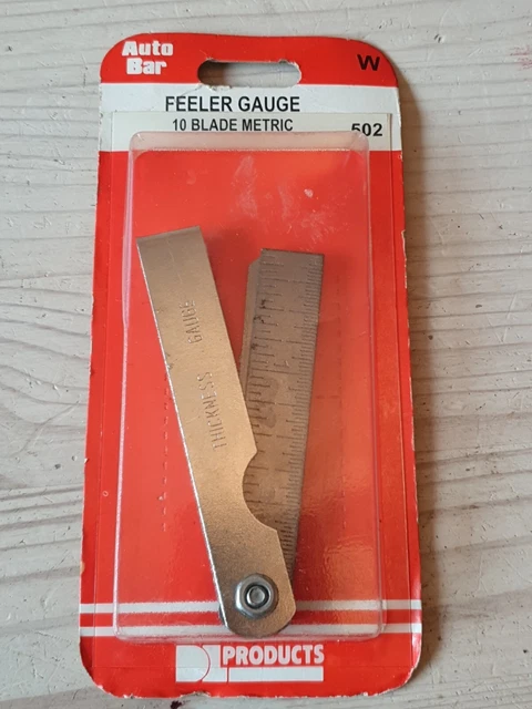 VINTAGE CLASSIC AUTO Bar feeler gauge in original packet, 10 blade ...