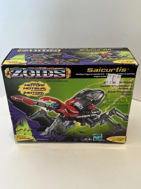 HASBRO ZOIDS SAICURTIS Beetle New Sealed Box 2002 wind up 1/72 scale ...