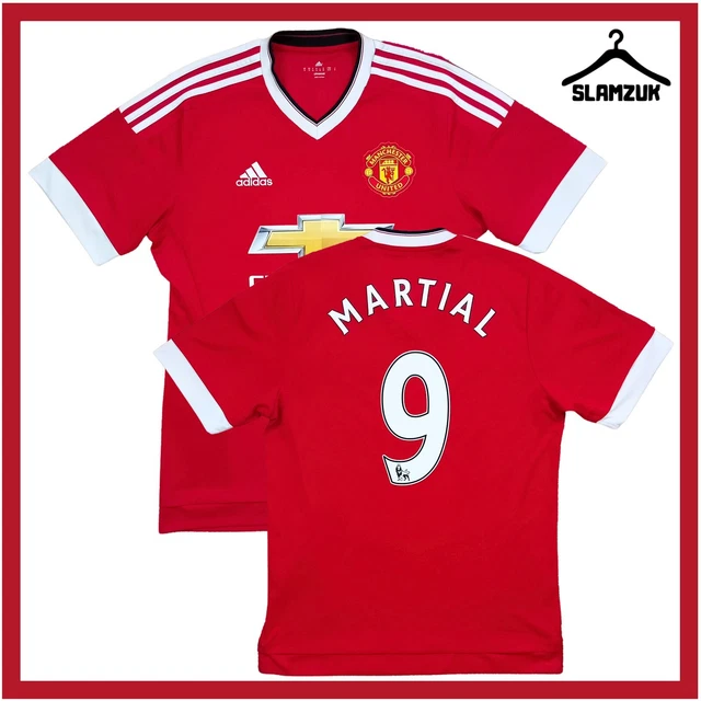 MANCHESTER UNITED FOOTBALL Shirt Adidas Medium Home Jersey 2015 2016 ...