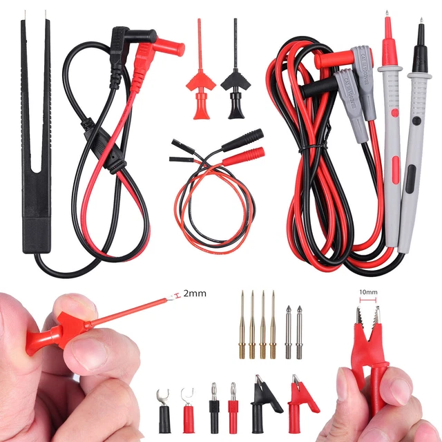 21 PCS ELECTRICAL Multimeter Test Leads Kit Voltmeter Tester Leads Set ...