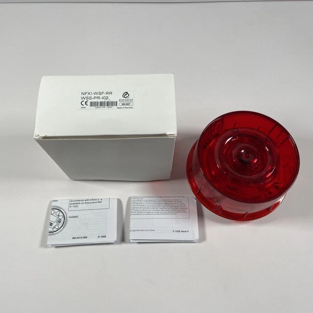 NOTIFIER ADDRESSABLE WALL Mounted Sounder Beacon & Isolator NFXI-WSF-RR ...