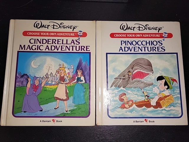 DISNEY CINDERELLA’S MAGIC & Pinocchio Adventure Choose Your Own ...