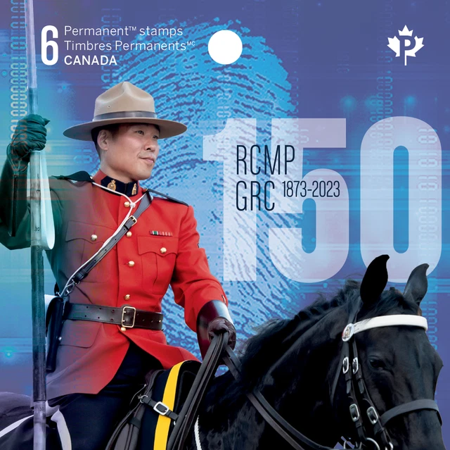 2023 CANADA RCMP Booklet Six Stamps 150 Years of Royal Canadian Mounted ...