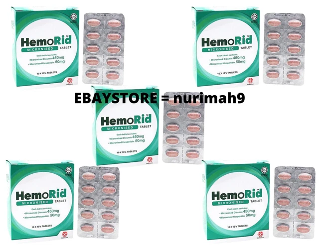 HEMORID COMPRIMIDO MICRONIZADO 100 Comprimidos Tratamiento de ...
