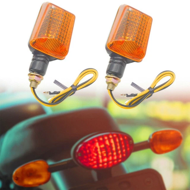 SIGNALS BLINKER TURN Signals Scooter 12V 4xmotorcycle Black Halogen ...