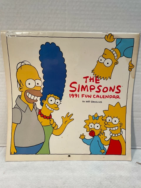 THE SIMPSONS FUN Calendar 2000 I Simpson £20.45 - PicClick UK