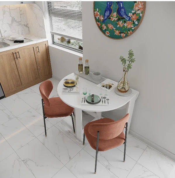 WOODEN MURPHY FOLDING Table Space Saving Wall Mounted Dining Kitchen ...