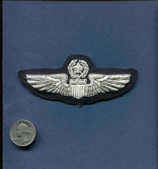 HAND MADE BULLION USAF US Air Force COMMAND PILOT WING Hat Jacket Uniform Patch $22.83 - PicClick AU