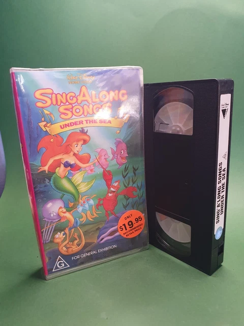 VINTAGE VHS WALT Disney SING ALONG SONGS UNDER THE SEA! EUR 3,05 ...