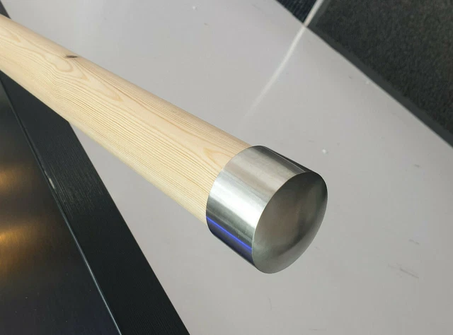 45MM BRUSHED NICKEL End Caps Handrail, Mopstick stainless steel One ...