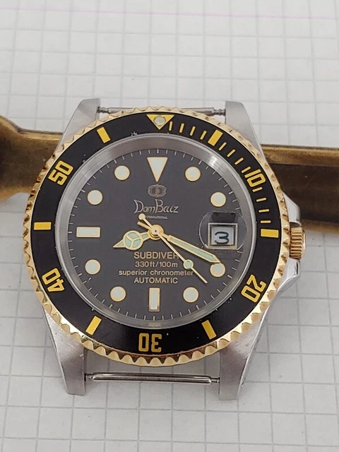 DOM BAIZ AUTOMATIC watch sub diver 100mt submariner miyota orologio ...