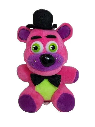 BLACKLIGHT NEON FREDDY Fazbear Five Nights At Freddys FNAF Plush 8 ...