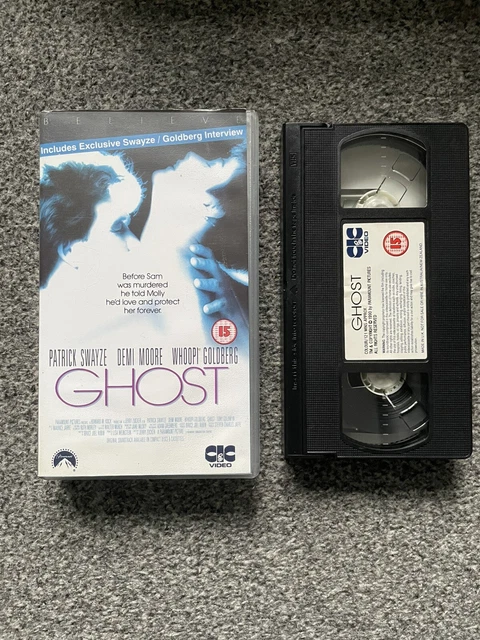GHOST VHS VIDEO Patrick Swayze, Demi Moore, Whoopi Goldberg £5.99 ...