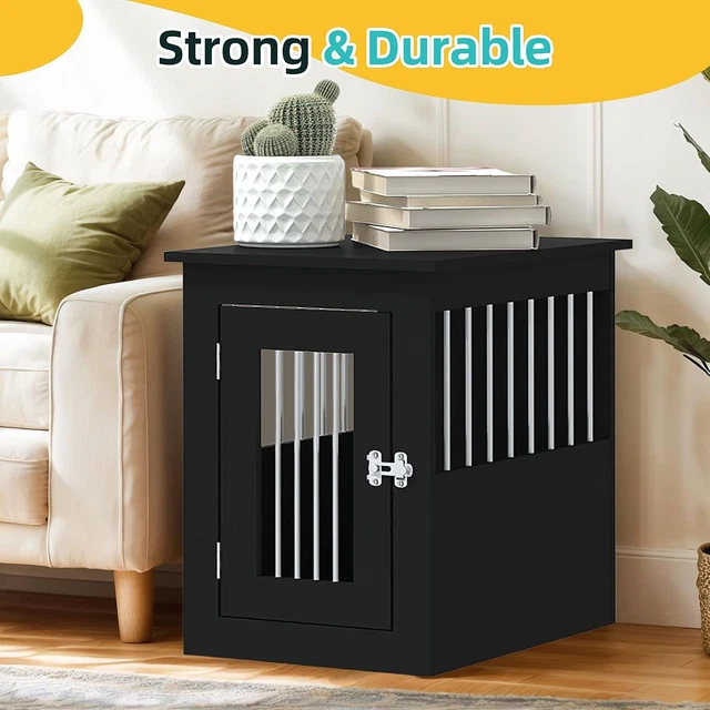 DECORATIVE DOG KENNEL, Wooden Dog House, with Steel Wire Windows and ...