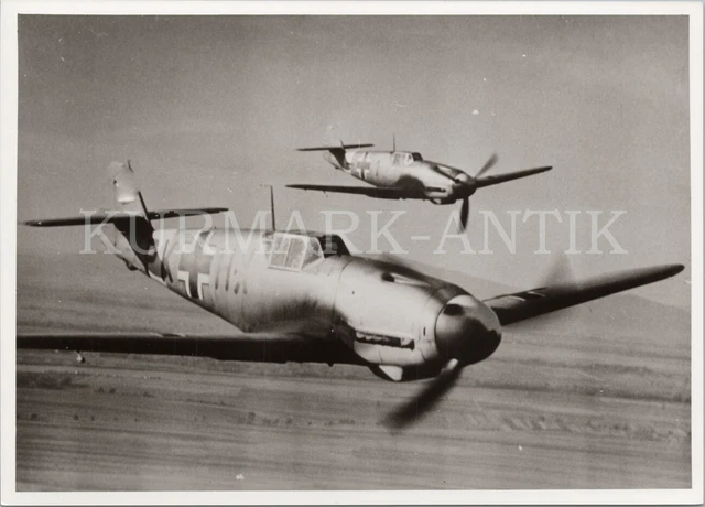 C272 FOTO WEHRMACHT Archiv Repro Luftwaffe Flugzeug Me109 Emblem im ...
