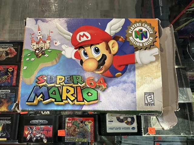 SUPER MARIO 64 N64 Box And Manual Only In Plastic Excellent Condition ...