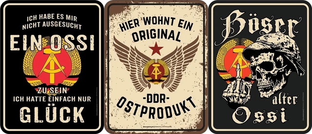 OSSI SAYINGS SIGNS GDR Nostalgia Decoration Tin Sign Funny Men Gifts £ ...