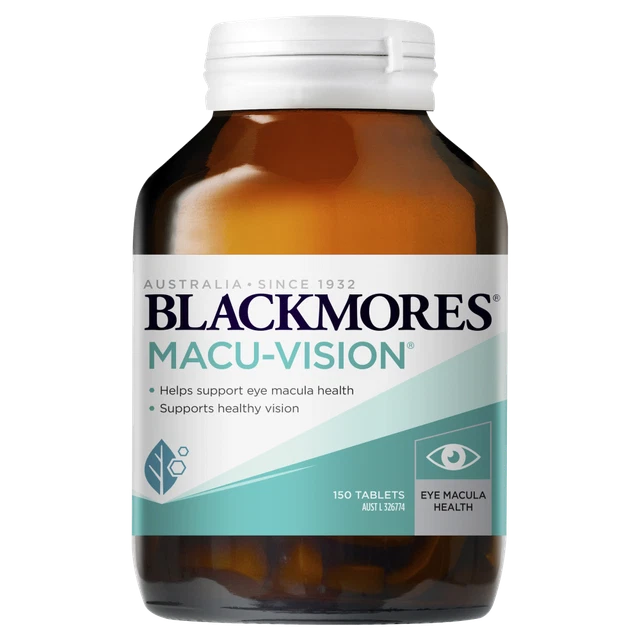BLACKMORES MACU-VISION 150 Tablets Supports Macular Eye Health ...