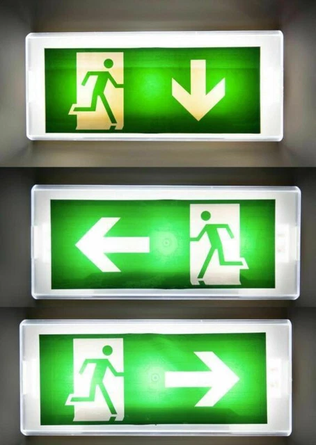 LED NOTLICHT NOTBELEUCHTUNG Exit Notausgang Notausgang Fluchtweg LED ...