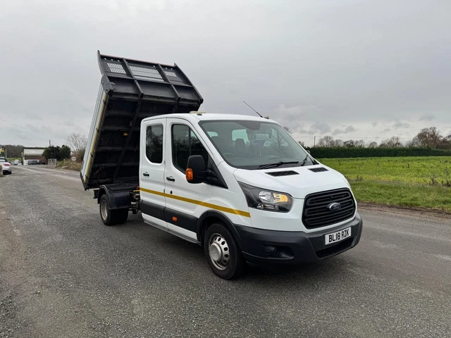 FORD TRANSIT 2.0 350 EcoBlue crew cab tipper 5dr Diesel Manual RWD L3 ...