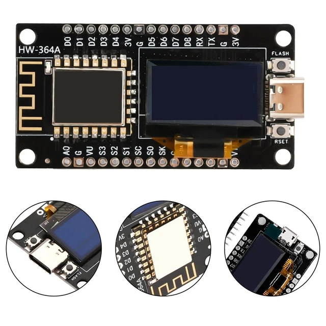 CARTE DE D??VELOPPEMENT compacte pour ESP8266 avec ??cran 0 96 pouces ...