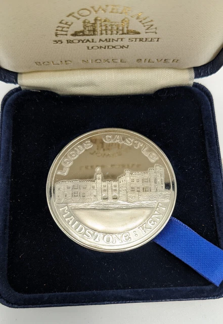 THE TOWER MINT Exclusive Edition - Leeds Castle Solid Nickel Silver ...