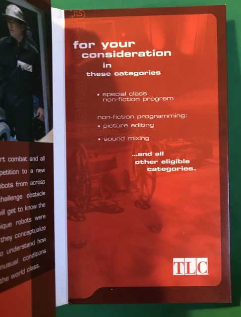 ROBOTICA FYC SCREENER Vhs Tlc Pilot Episode Robotics Combat Series ...