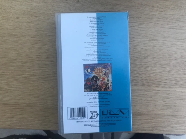 TEARS FOR FEARS: Sowing the Seeds (VHS Cassette Tape 1990) Video ...