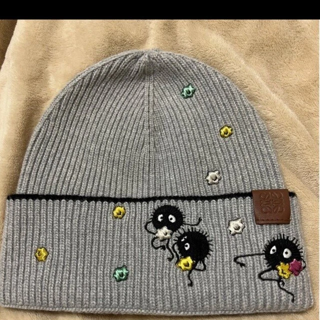 LOEWE X GHIBLI Spirited Away soot sprites Susuwatari Knit Cap Beanie ...