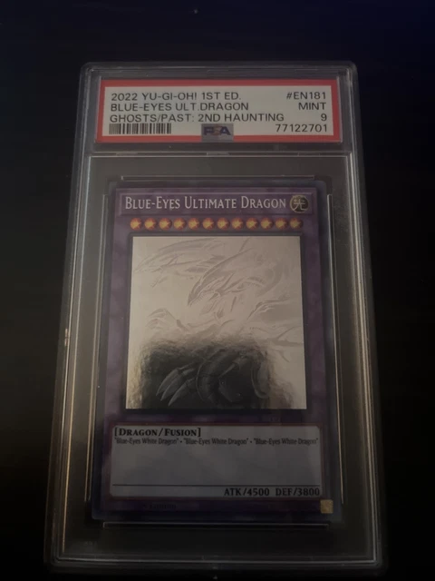 BLUE EYES ULTIMATE Dragon Ghost Rare PSA 9 Ghost des 2 dernières ...