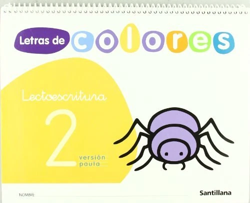 LETRAS DE COLORES, lectoescritura, Educación Infantil. Cuaderno 2 ...