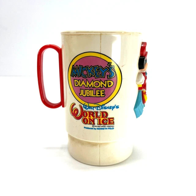 VINTAGE MICKEY'S DIAMOND Jubilee Walt Disney's World on Ice Mug Super ...