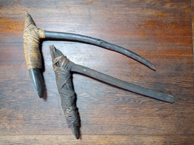 NOUVELLE-GUINÉE, HAUTES TERRES - 2 haches en pierre polie - Papouasie ...