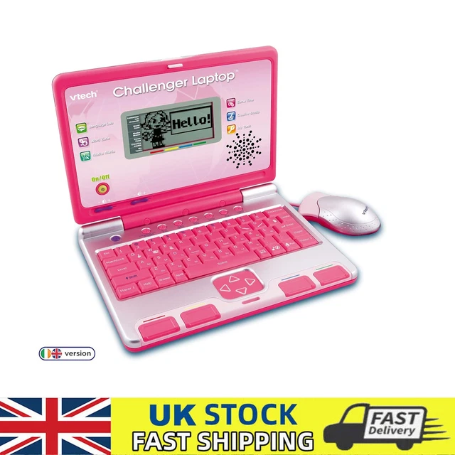 VTECH CHALLENGER LAPTOP Pink Learning Educational Toy Computer Laptop ...
