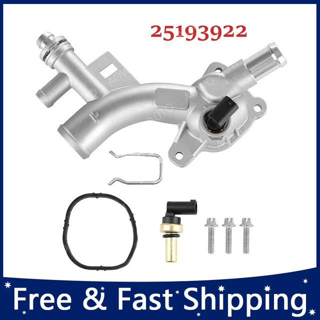 ALUMINIUM WATER OUTLET Thermostat Housing Sensor Fit Holden Trax Cruze ...