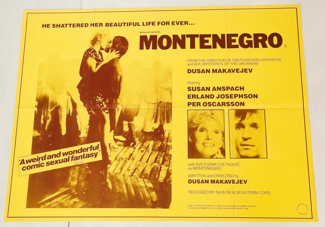 MONTENEGRO 1981 UK Quad - Susan Anspach - Scandanavian - Swedish ...