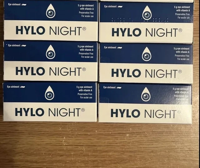HYLO NIGHT EYE Ointment 8 x 5g tubes Expiry 2028 Brand New £29.80 ...