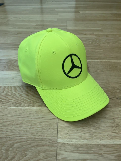 *RARE* MERCEDES F1 Formula 1 Cap Lewis Hamilton 2022 British GP Neon ...