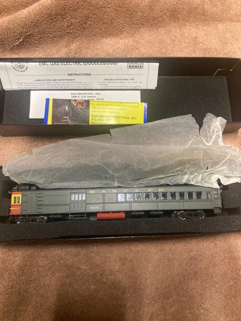 HO BACHMANN SPECTRUM 81403 Emc Gas Electric Doodlebug Santa Fe M131 $65 ...