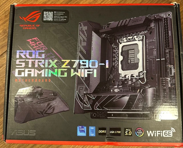 ASUS ROG STRIX Z790-I Gaming WiFi LGA 1700 m-ITX Motherboard! DDR5 PCIe ...