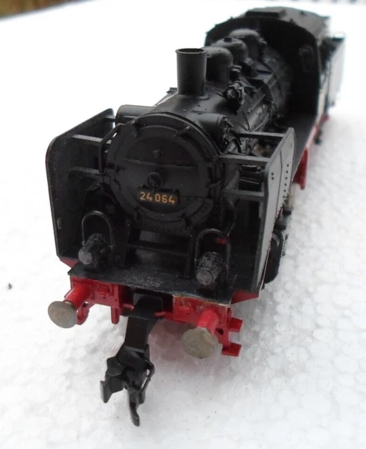 FLEISCHMANN H0 DAMPFLOK BR 24 064 DR DRG Ep. II Modell M 1:87 Eisenbahn ...