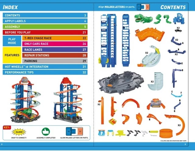 HOT WHEELS CITY Robo T-Rex Ultimate Garage Replacement Dinosaur T-Rex ...