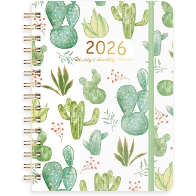 2026 PLANNER A5 Spiral Bound - Weekly & Monthly Academic Diary with ...
