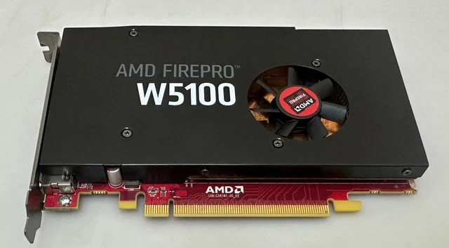 AMD FIREPRO W5100 Gpu 4Gb Gddr5 4 Display Ports Graphics Card Works ...