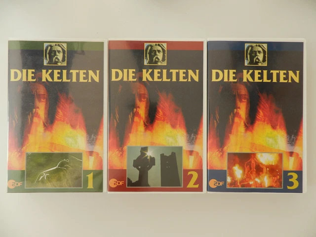 3 VHS VIDEO Kassetten Die Kelten Teil 1 - 3 ZDF EUR 29,90 - PicClick DE