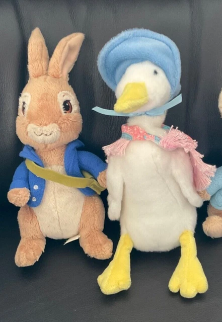 BEATRIX POTTER PETER Rabbit & Jemima Puddle Duck Soft Toys £10.07 ...