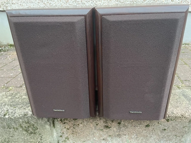 L58 TECHNICS SB-HD301 Bookshelf Speakers Pair System 6 Ohm 60W Wooden £ ...