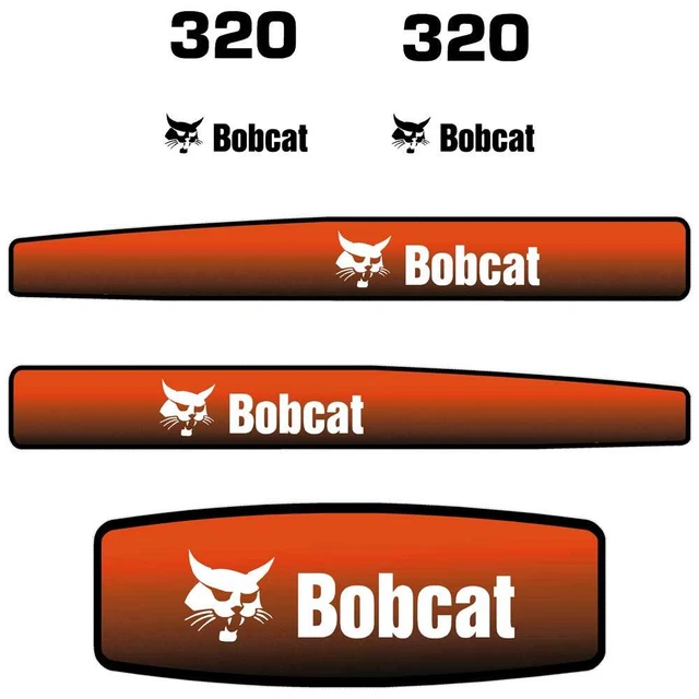 BOBCAT 320 DECALS Stickers, repro aftermarket decal kit $155.00 ...