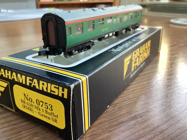 GRAHAM FARISH N gauge SR green buffet coach £12.00 - PicClick UK